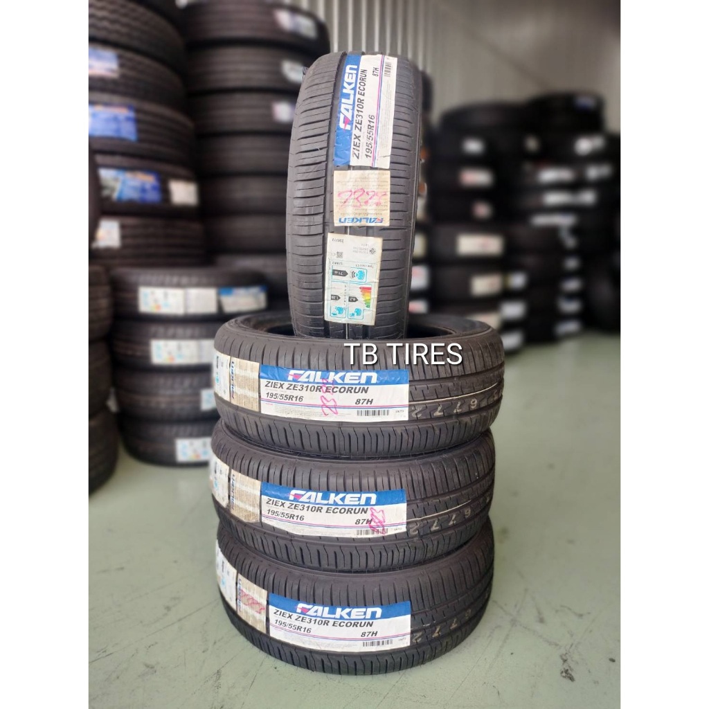 ยางรถยนต์ 195/55R16 รุ่น ZE310R ECORUN ยี่ห้อ FALKEN (ยางใหม่ค้างปี 2023) | Shopee Thailand