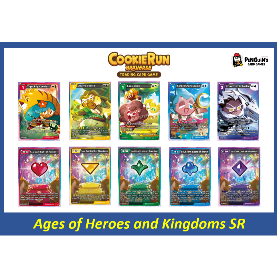 [Cookie Run Tcg] Cookie Run Braverse Booster Box [Ages of Heroes and ...