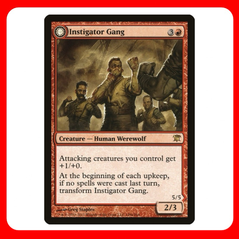 [MTG] Instigator Gang [ISD] [RED] [RARE] [NORMAL] [ENG] (การ์ดเมจิค ...