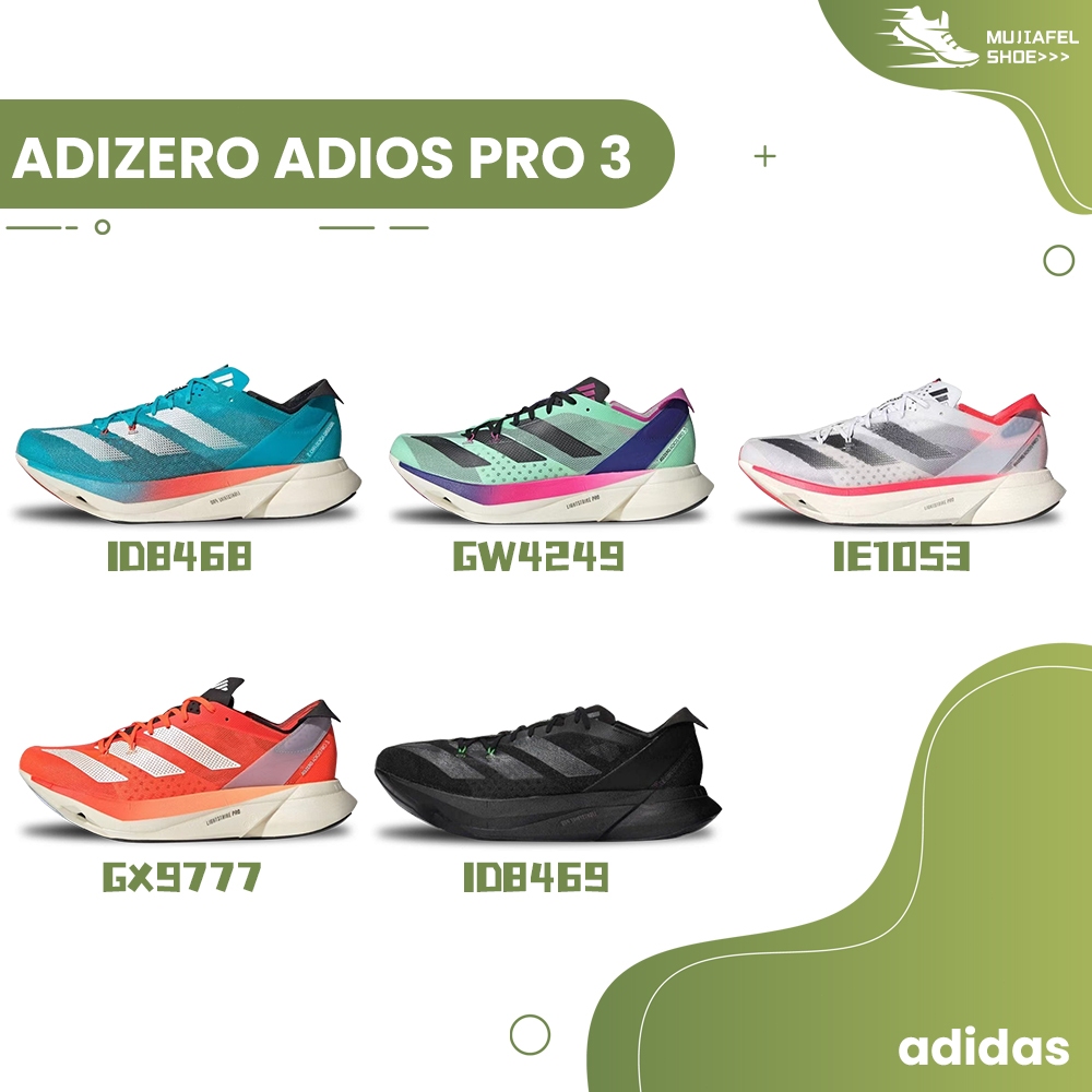 ⭐สะดวกสบาย⭐ adidas Adizero Adios Pro 3 รองเท้าวิ่ง ID8468/GW4249/IE1053 รองเท้าสำหรับชายหญิง ...