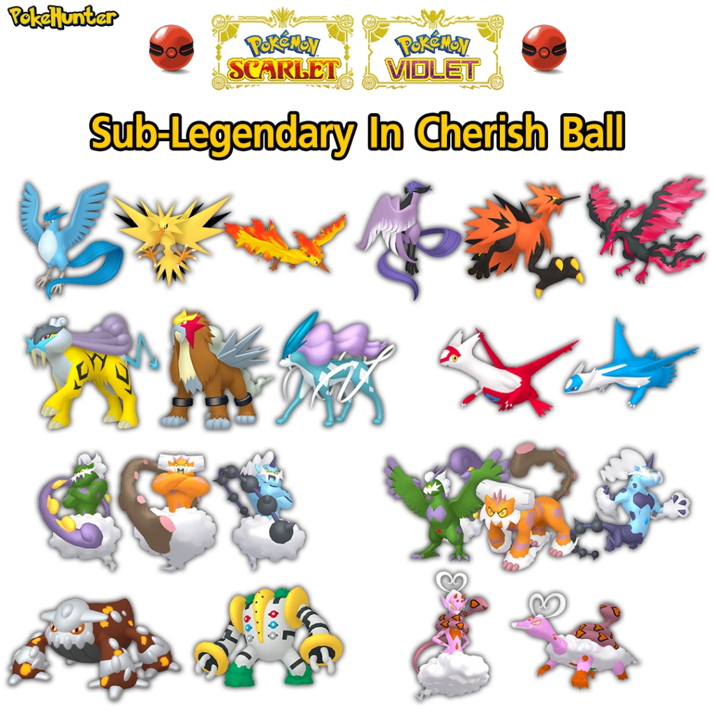 Pokemon Scarlet&Violet 🔴 Sub-Legendary In Cherish Ball | Shopee Thailand