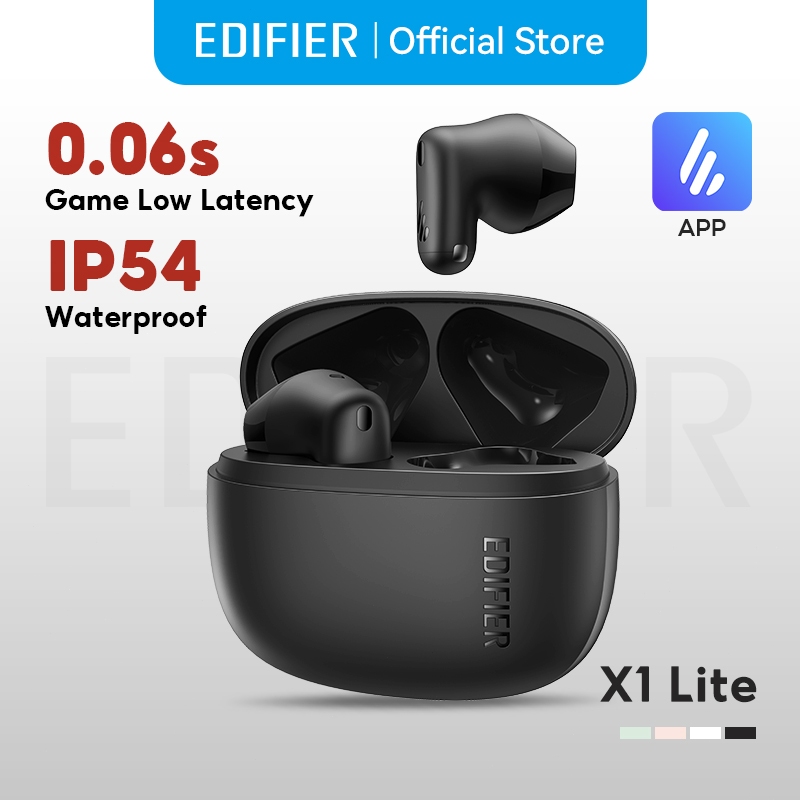Edifier X1 Lite หูฟังไร้สาย Bluetooth V5.4 เสียงสนทนาชัดเจน ระดับ IP54 ความหน่วงต่ำ 60ms เล่นได้ ...