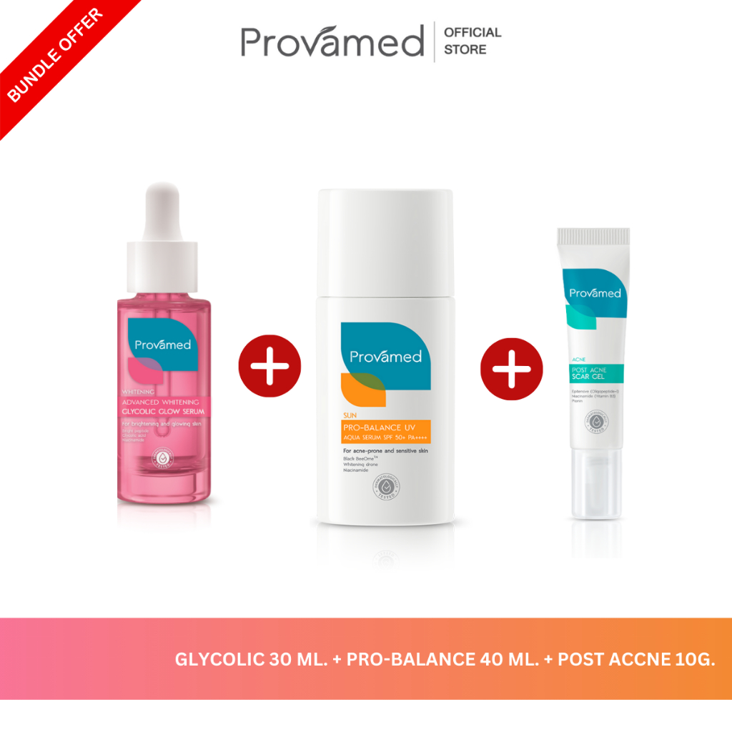 Set ผิวใสไร้ความหมอง Provamed Glycolic serum , Provamed Probalance ...