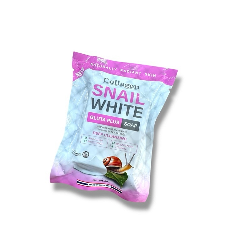 Collagen Snail White Gluta Plus soap สบู่สเนลตาราง 2026 (New) 80g ...