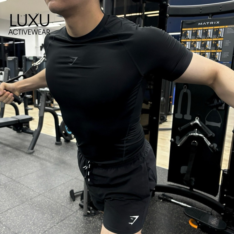 (พร้อมส่ง) GYMSHARK Element Baselayer T-Shirt Compression Fit ของแท้ ...