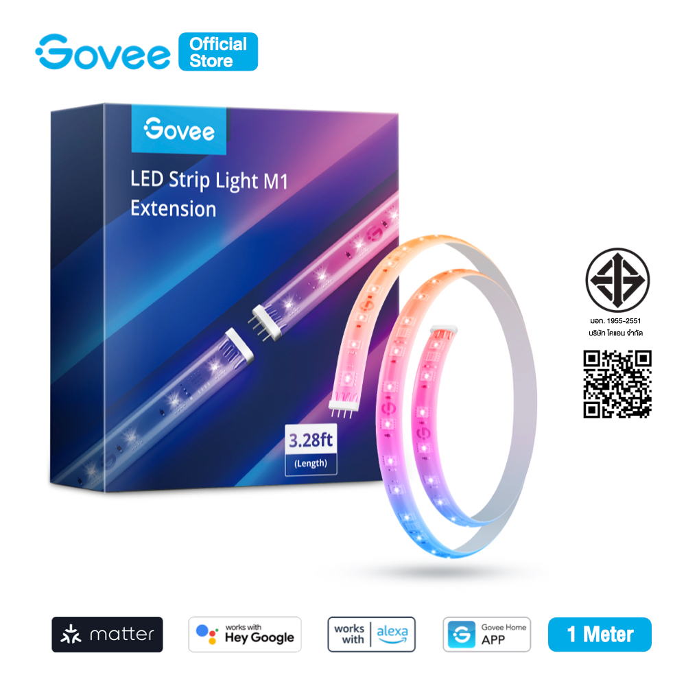 ไฟเส้น Govee LED Strip Light M1 Compatible [1M] Extension - Matter ...