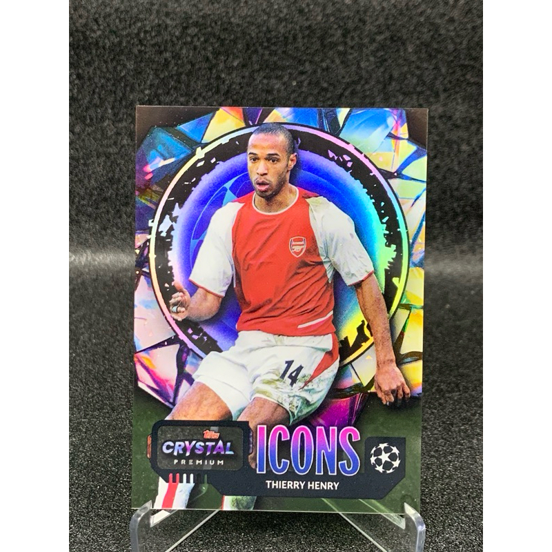 การ์ดฟุตบอล Thierry Henry Topps Crystal Premium มาใหม่ ขนาด 35pt ...