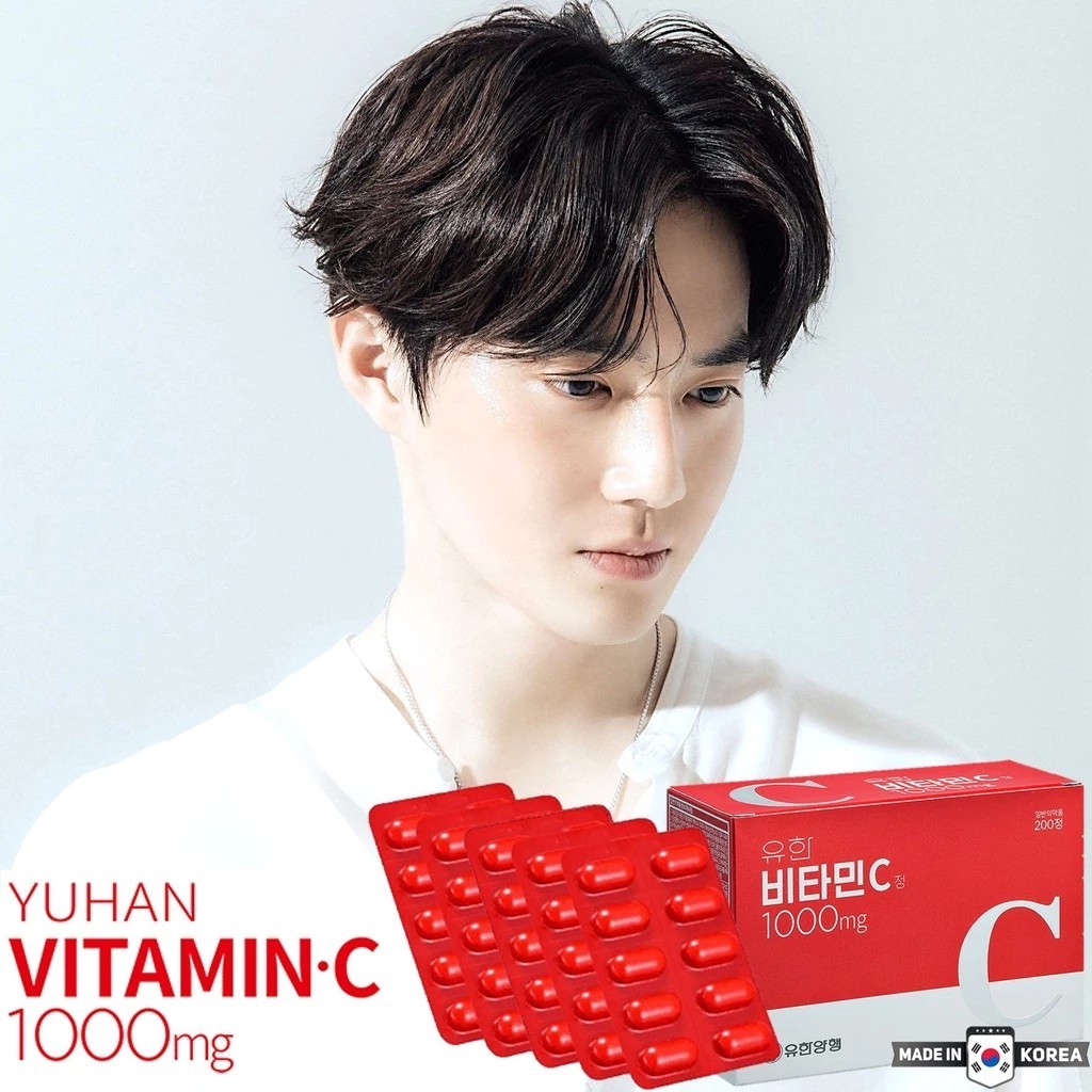 Yuhan Vit C 1000 mg วิตามินซีพี่จุน EXO บอกว่าดีจริง ลดปัญหารอยสิว และสร้างภูมิคุ้มกัน | Shopee ...