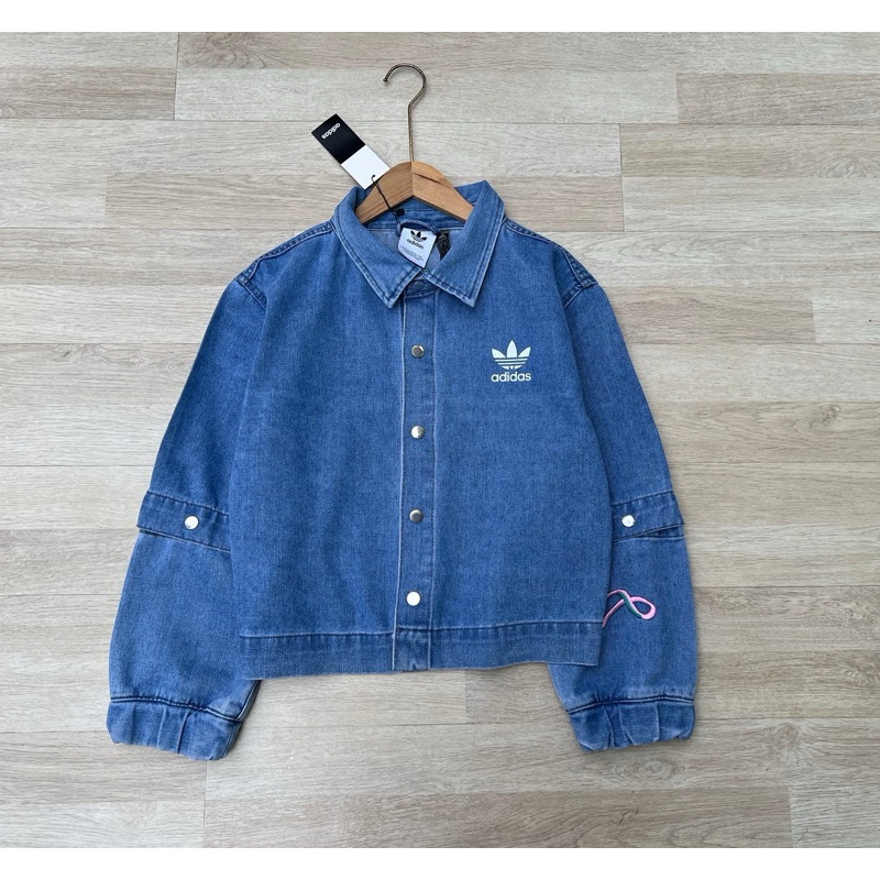 ADIDAS DENIM TRACK JACKET เสื้อแจ็คเก็ต สียีนส์ | Shopee Thailand