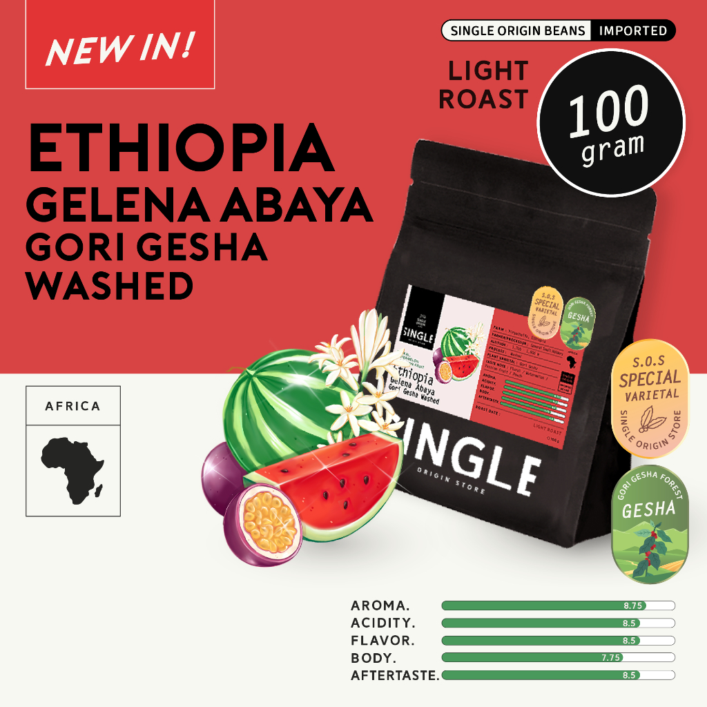 (Flash Sale รอบคั่ว 4/4/2025) Ethiopia Gelena Abaya Gori Gesha Washed ...