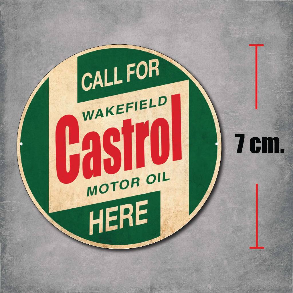 sticker pvc castrol สติกเกอร์ คาสตรอล งานออฟเซ็ทแท้ pvc กันน้ำ กันแดด ...