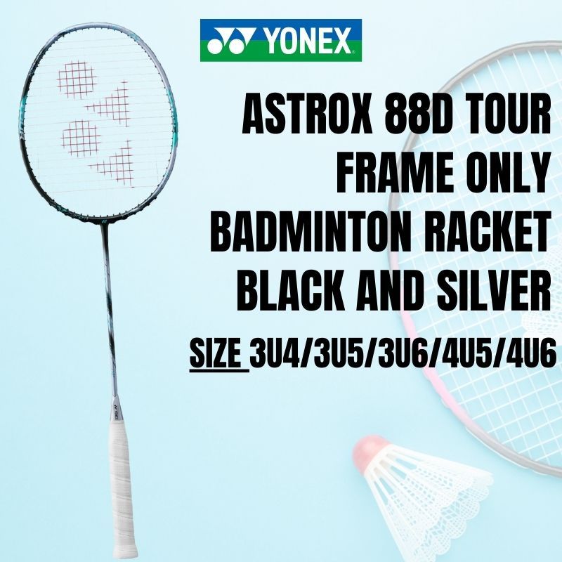 YONEX Astrox 88D Tour Badminton Racket - Unstrung - Black and Cerulean ...