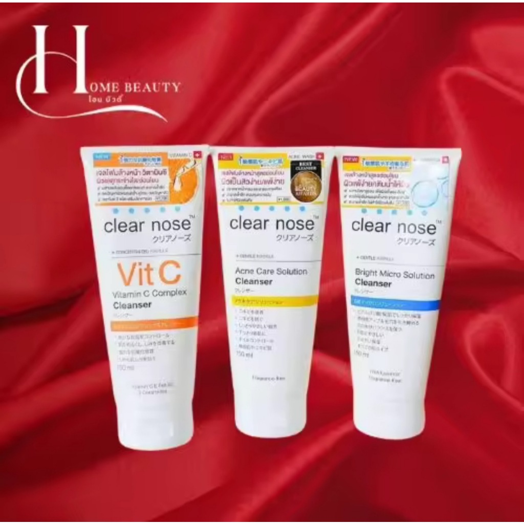 Clear Nose Cleanser โฟมล้างหน้า เคลียร์โนส คลีนเซอร์ ขนาด 150 ml. (มี3 ...