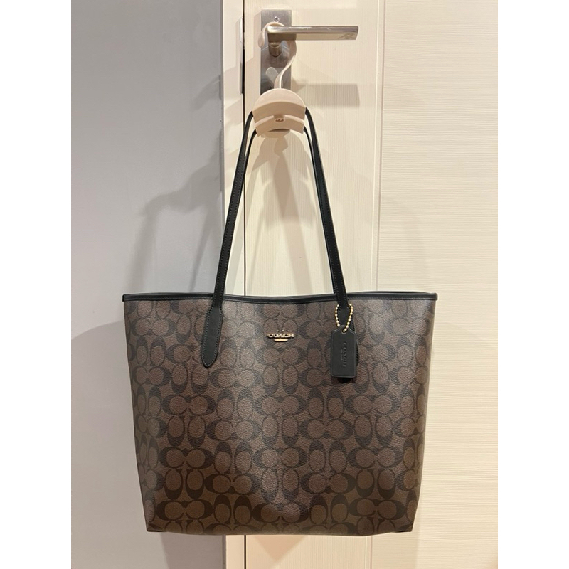 กระเป๋า Coach รุ่น SIGNATURE OPEN CITY TOTE มือ 2 สภาพ Like new (แท้ ...