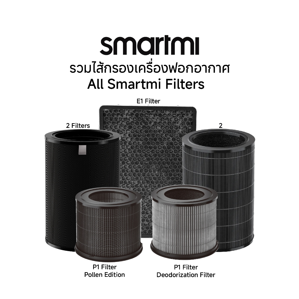 ไส้กรองเครื่องฟอกอากาศ Smartmi Air Purifier Filters รุ่น P1/AP2/E1/AP ...