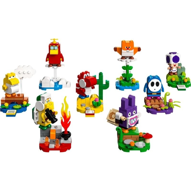 Lego 71410 Minifigure Mario series5ครบชุด8แบบ ตัดเทปเพื่อเช็คความ ...