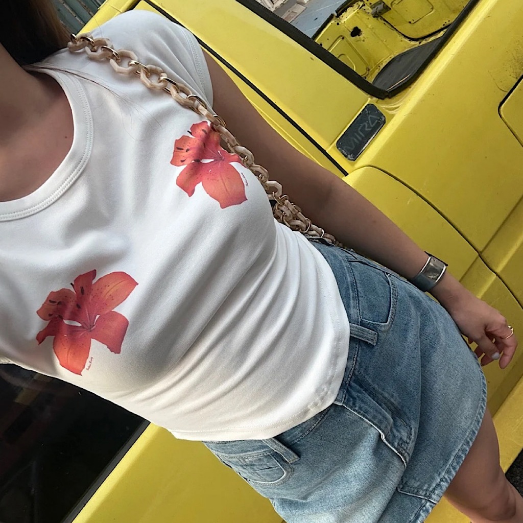 (พร้อมส่ง) MUSTNIMAL | BLOOM Tee เสื้อยืดพิมพ์ลายดอก TP065 | Shopee Thailand