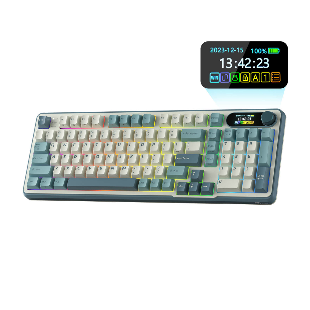 ของแท้ประกันศูนย์ไทยRoyal Kludge RK-S98 Tri-Mode RGB 98 Keys Hot ...