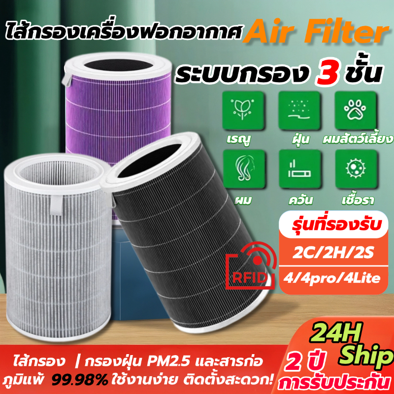 Xiaomi Air Purifier Filter ไส้กรองเครื่องฟอกอากาศ สำหรับรุ่น 2S, 2H, 2C ...