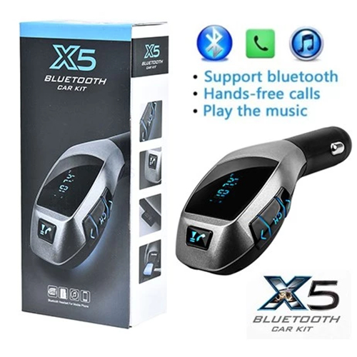 บลูทูธในรถยนต์ X5 Bluetooth Car Kit FM Transmitter | Shopee Thailand