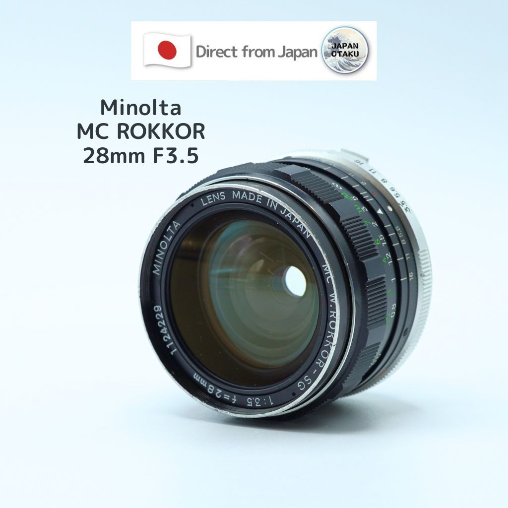 [ใช้ในญี่ปุ่น] " เลนส์วินเทจ " MC W.ROKKOR-SG 28mm f/3.5 Minolta เปิดตัวในญี่ปุ่น | Shopee Thailand