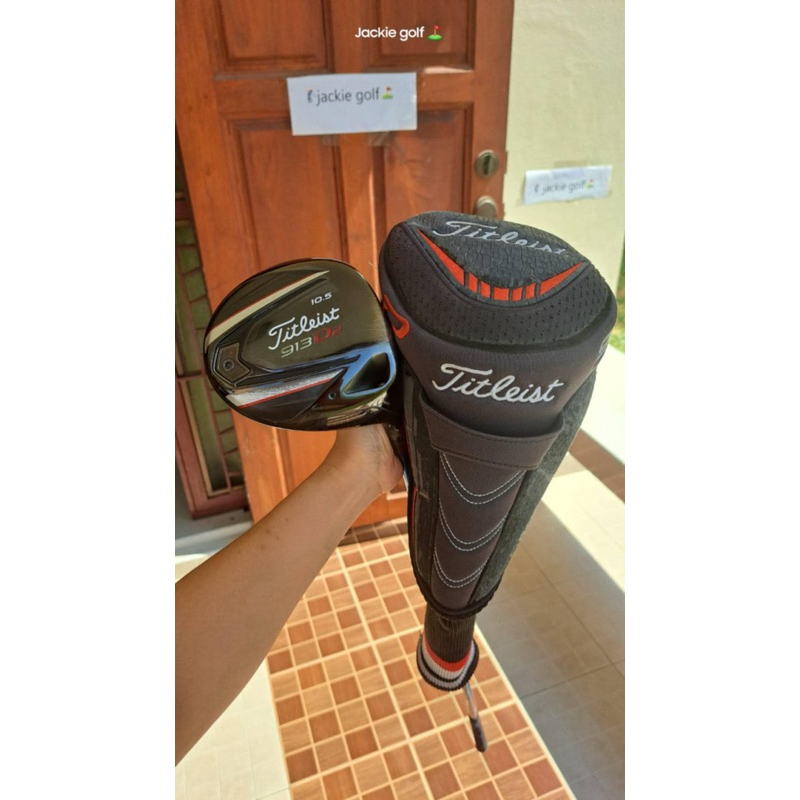 ไม้กอล์ฟ มือสองสภาพดี ไดร์ฟเวอร์ Titleist 913 D2 Loft 10.5' ก้านโม Tour AD GT Flex S พร้อม Cover ...