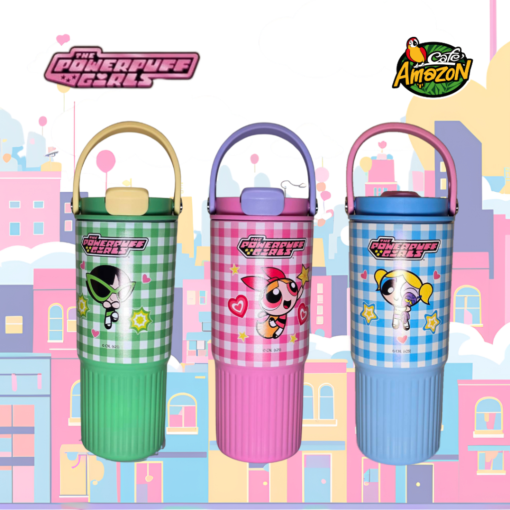 แก้วสแตนเลส Cafe amazon X Powerpuff girls ขนาด 22 ออนซ์ | Shopee Thailand