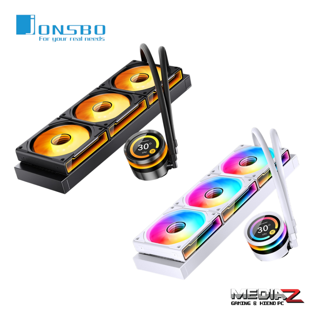 Jonsbo TF2-360SC BLACK / WHITE LCD ชุดนํ้า มีหน้าจอแสดงอุณหภูมิ CPU ...