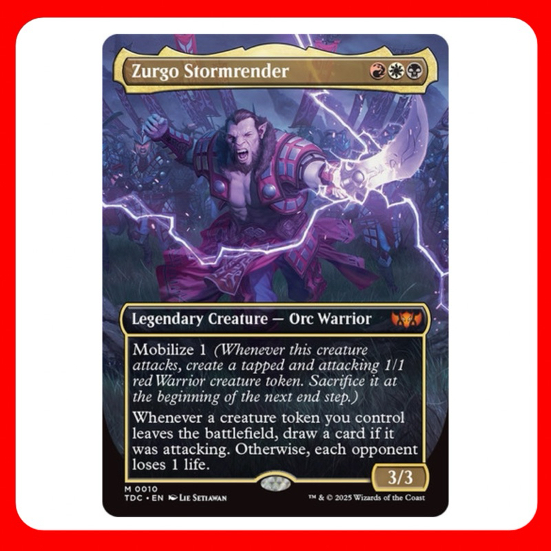 [MTG] Zurgo Stormrender [TDC] [MULTI] [MYTHIC] [NORMAL] [ENG] (การ์ดเม ...