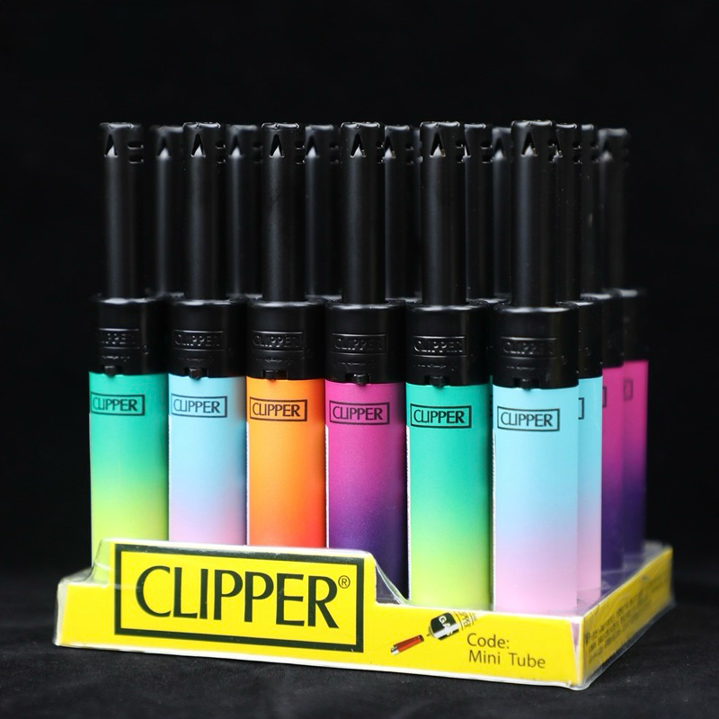 Mini Tube Clipper Lighter Soft Touch Gradient | Shopee Thailand