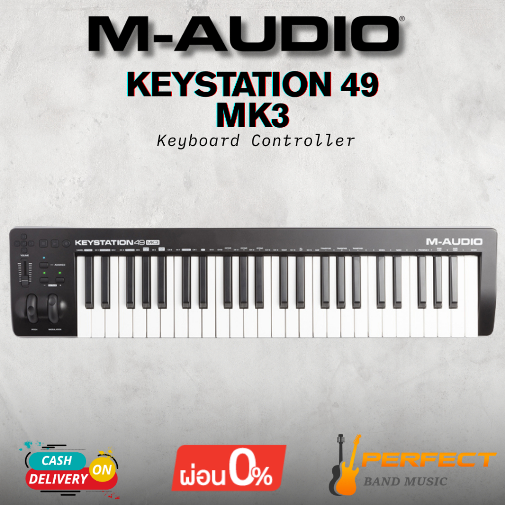 คีย์บอร์ด M-Audio Keystation 49 MK3 Keyboard Controller [ผ่อน 0% 10เดือน] | Shopee Thailand