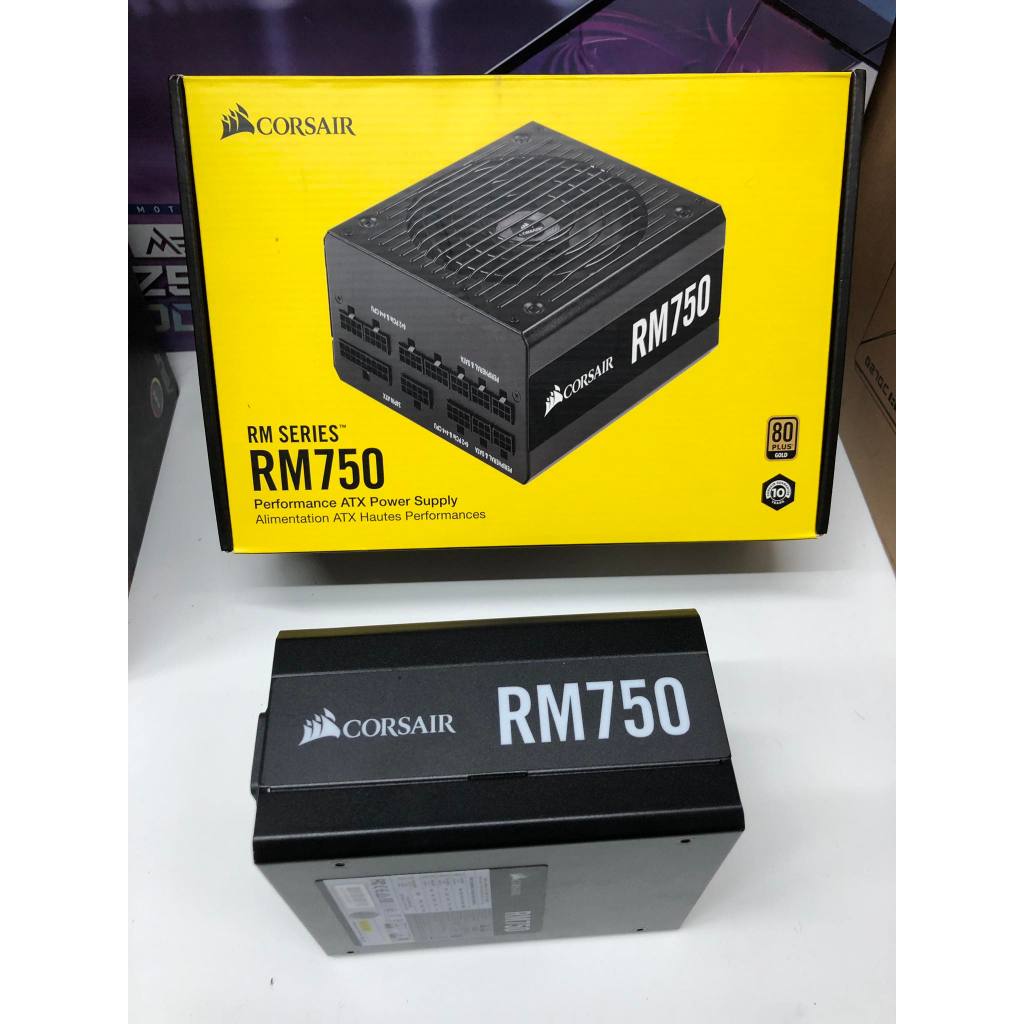 POWER SUPPLY CORSAIR RM750 - 750W 80 PLUS GOLD ครบกล่อง สายครบทุกเส้น ...
