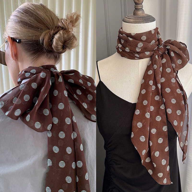 KINDARARE - Polka dot scarf 🧣 (พร้อมส่ง 2 สี) | Shopee Thailand