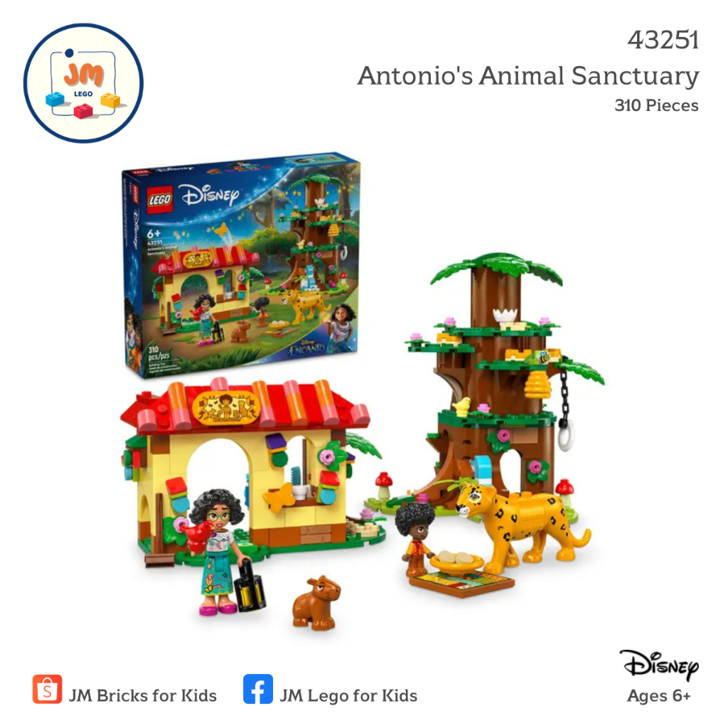 LEGO Disney 43251 Antonio's Animal Sanctuary (310 Pieces) สำหรับเด็ก ...