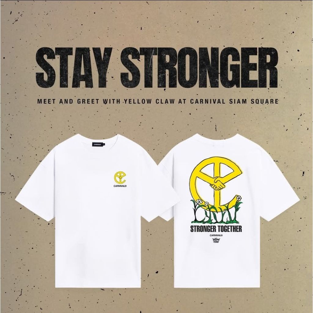 [ ของแท้ ] เสื้อยืด Carnival x Yellow Claw - Stay Stronger Project ...