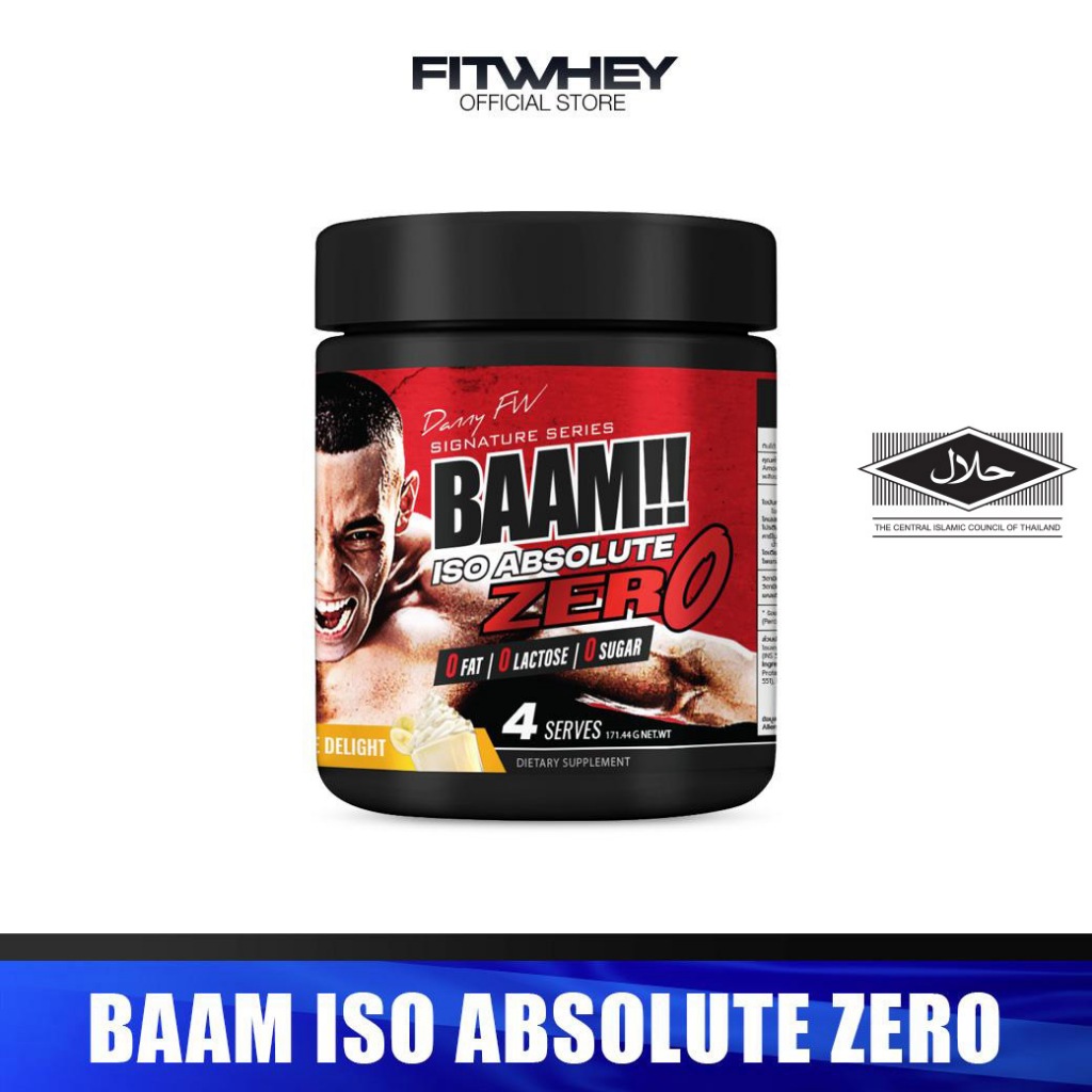 BAAM ISO ABSOLUTE ZERO (4 SERVINGS) | เวย์โปรตีนไอโซเลท ไม่มีไขมัน ไม่ ...