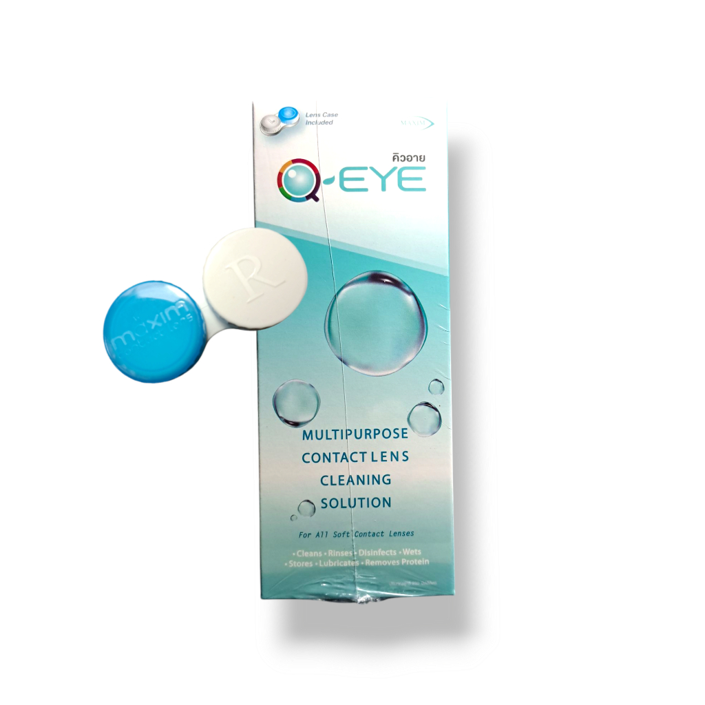 Q Eye 30ml./60ml/250+60ml.น้ำยาคอนแทคเลนส์ | Shopee Thailand