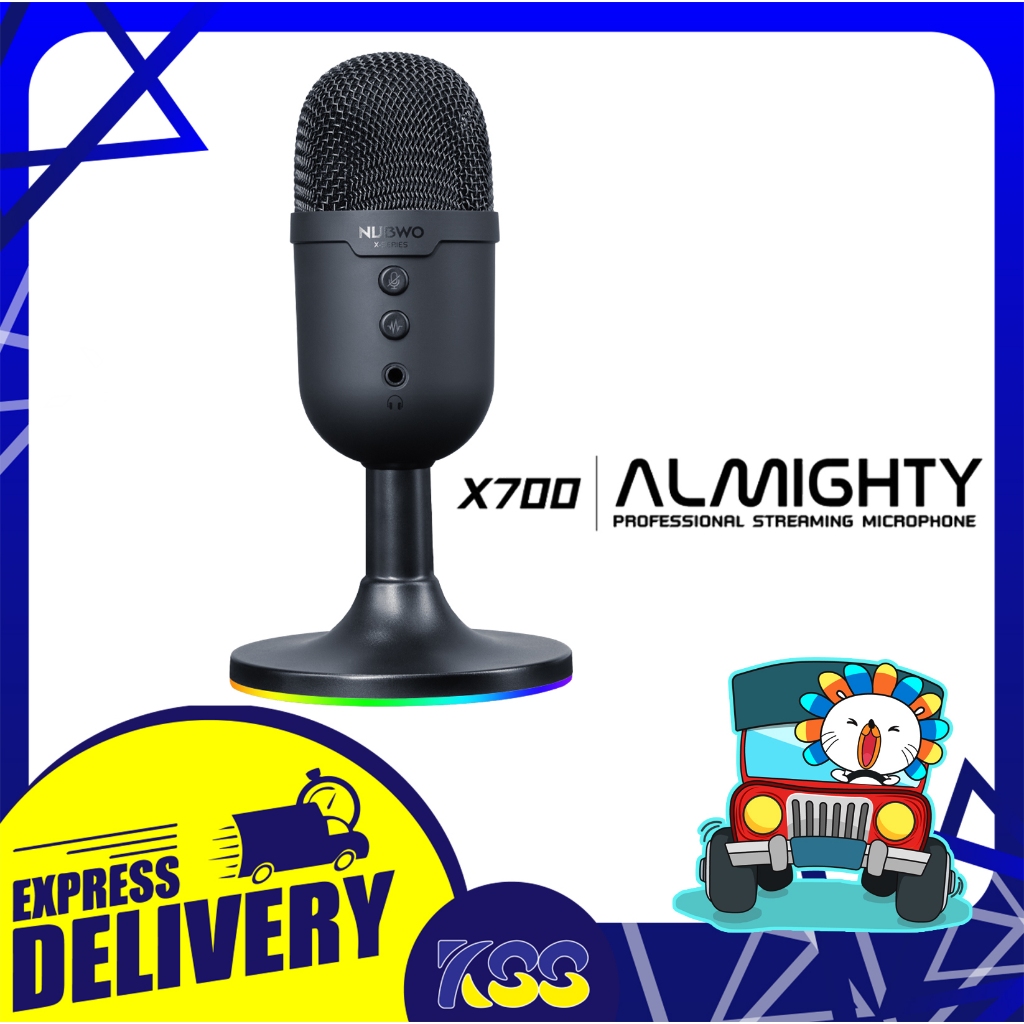 ไมโครโฟนเกมมิ่งส์ Nubwo รุ่น X700 ALMIGHTY Professional Streaming Microphone 48 kHz รับประกัน ...