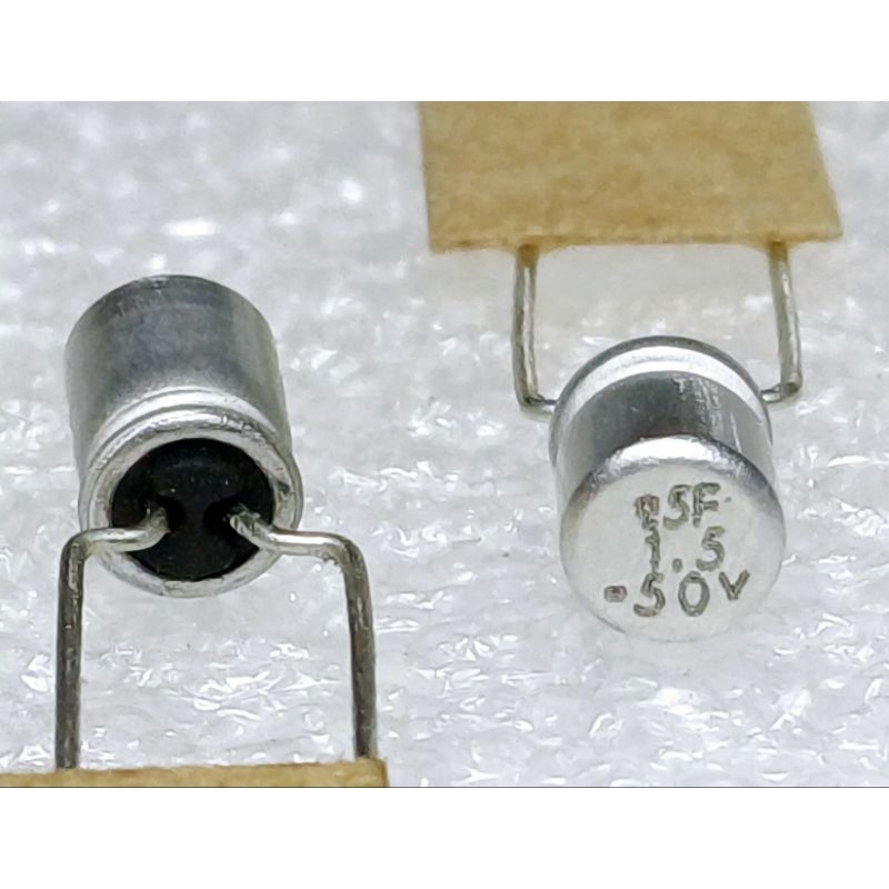 Nippon Chemi-con BP 1.5uf 50v Bipolar Capacitor bipolar bp คาปาซิเตอร์ ตัวเก็บประจุ ไบโพลาร์ ไบโ ...