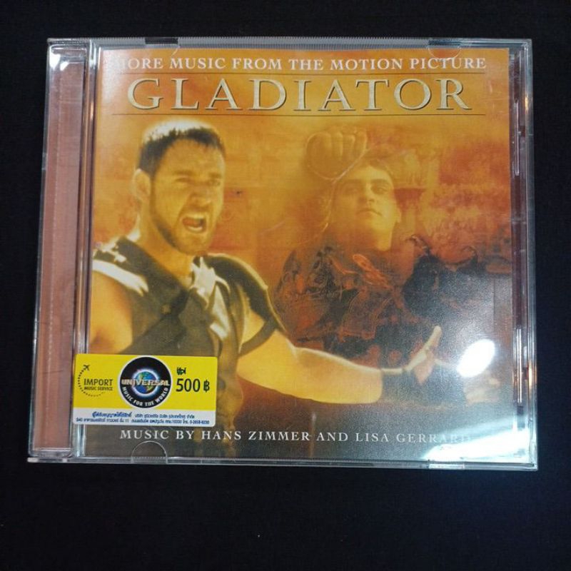Cd ซีดีเพลง GLADIATOR original soundtrack | Shopee Thailand
