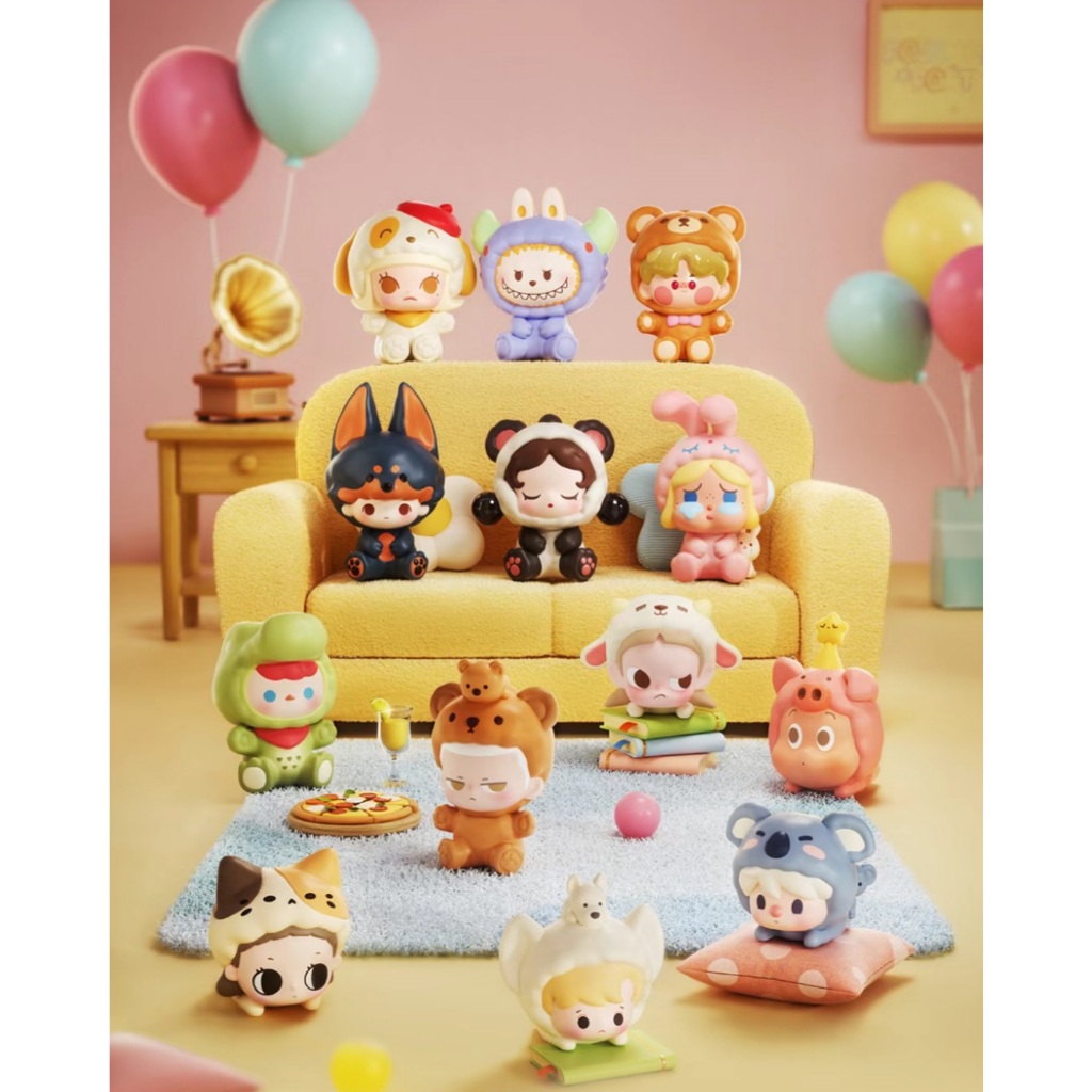 พร้อมส่งในไทย POPMART POP BEAN Animal Pajama Party Series Popmart แท้ ...