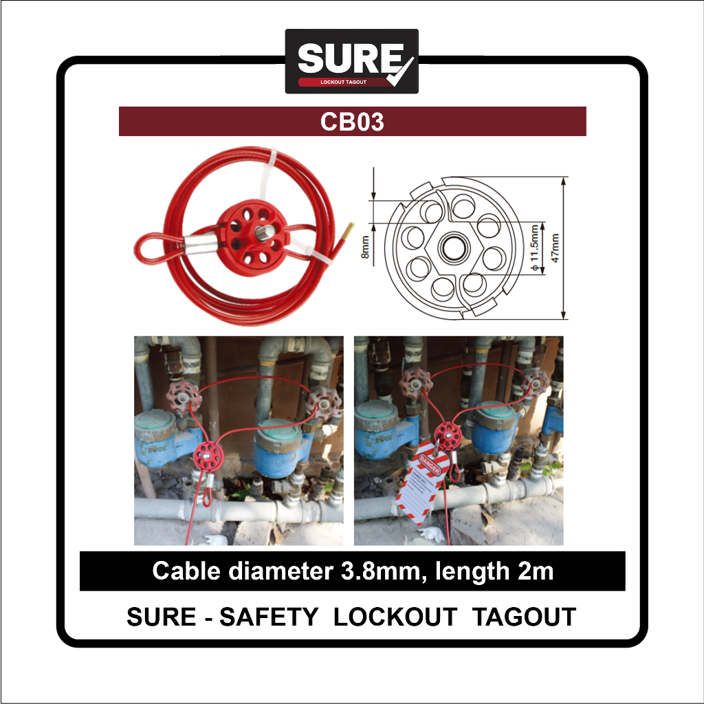 [ออกใบกำกับภาษี] CB03 CABLE LOCKOUT (พร้อมส่งในไทย/รวมVatแล้วค่ะ ...