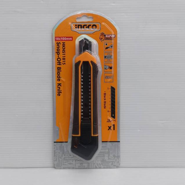 INGCO มีดคัทเตอร์ อเนกประสงค์ รุ่นในดำ HKNS11815 ของแท้100% | Shopee ...