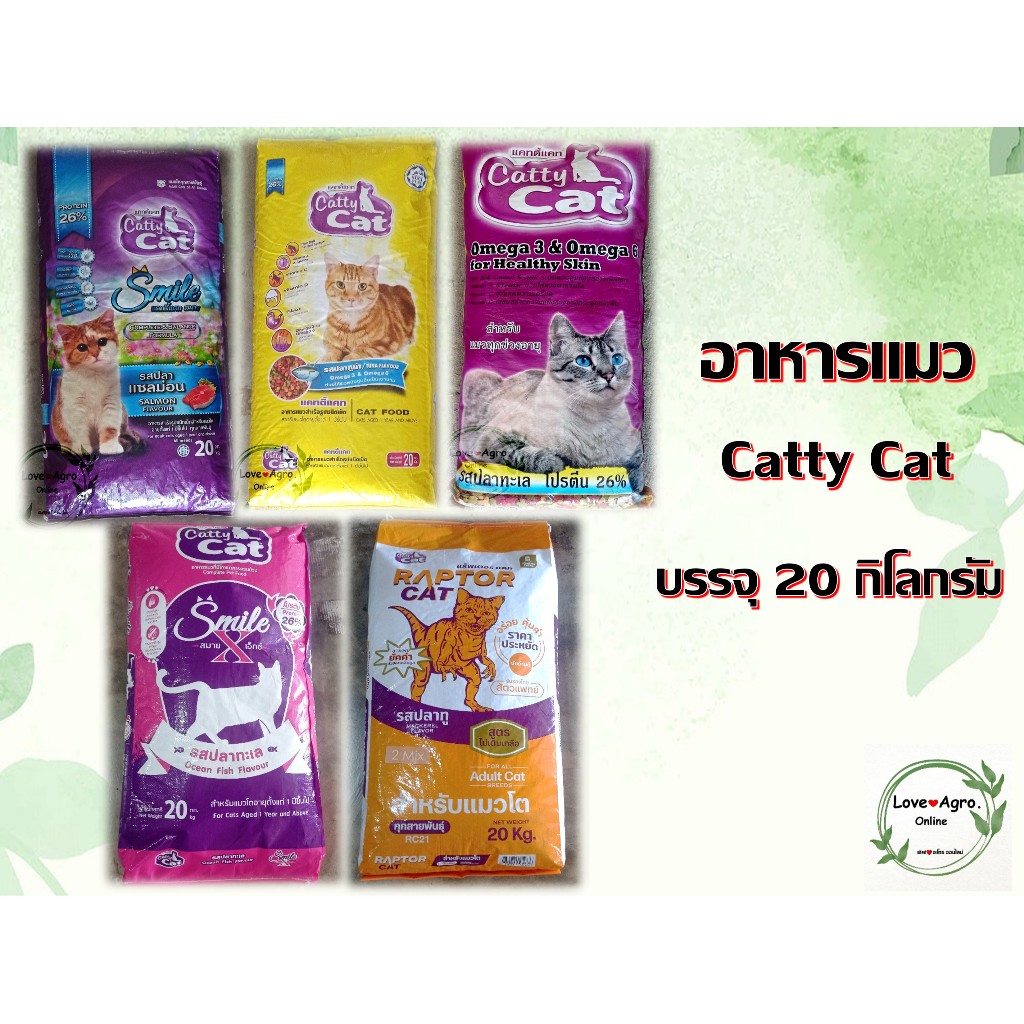 อาหารแมว ราคาถูก Catty Cat แคทตี้แคท แบบเม็ด บรรจุ 20 กิโลกรัม | Shopee ...