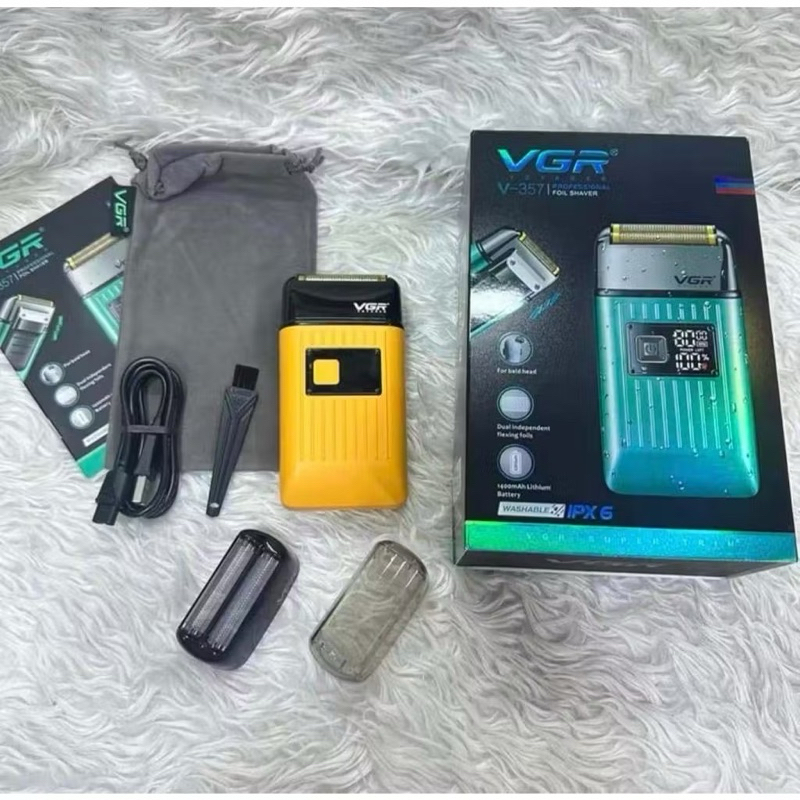 VGR-357เครื่องโกนหนวดไฟฟ้า โกนหนวดโกนเครา ปรับความแรงได้8000RPM(รอบ)มีจอแจ้งสถานะแบตเตอรี่ ...