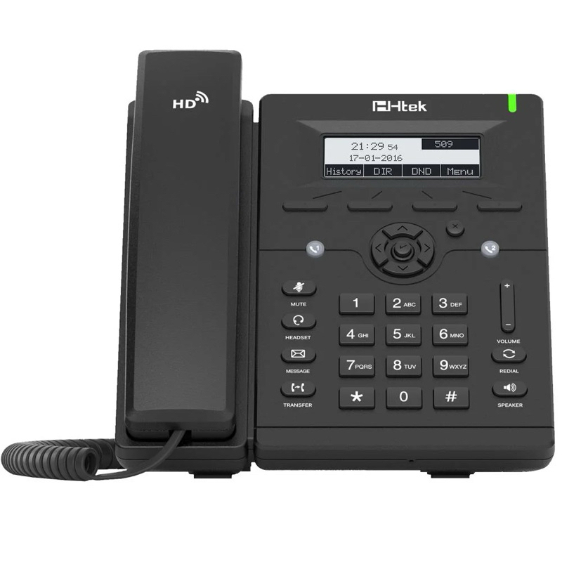 โทรศัพท์บ้าน,ออฟฟิตHTEK IP Phone 2 SIP accounts / 2 line keys(📌มือสอง ...