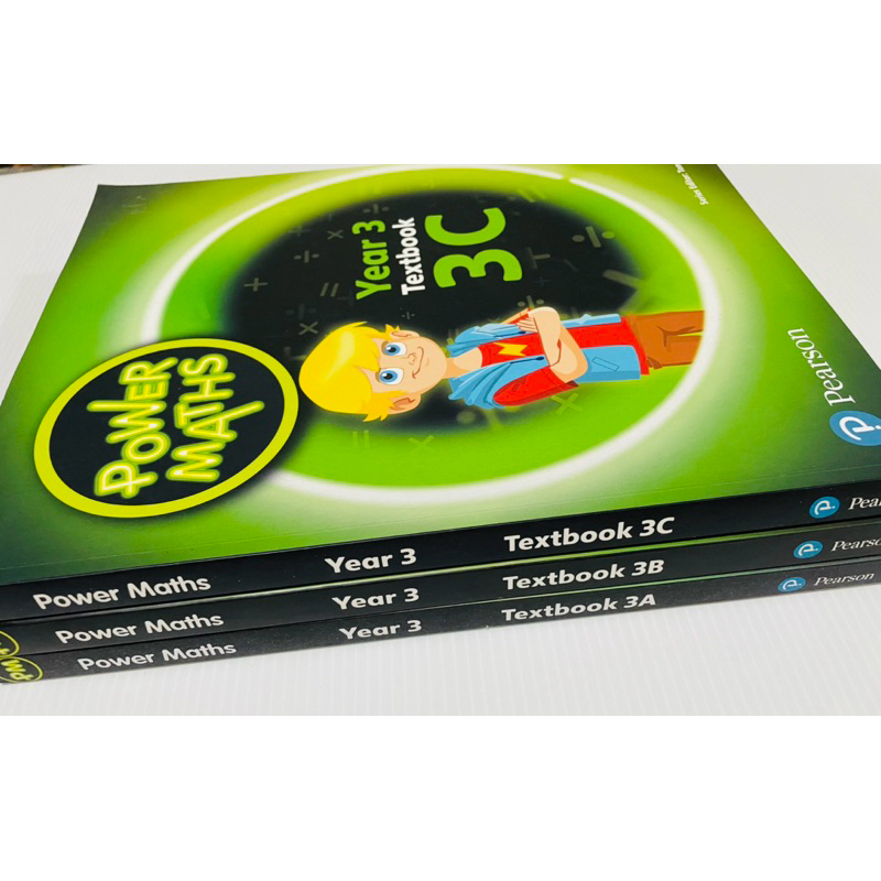 สภาพดี หนังสือเรียนภาษาอังกฤษ POWER MATHS Year 3 Pearson Textbook 3 เล่ม 890 บาท | Shopee Thailand