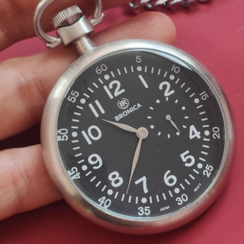 Pocket Watch วินเทจมีคลาส! นาฬิกาพก BRONICA ดีไซน์เท่จากญี่ปุ่น หน้าปัด ...