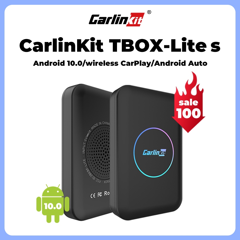 CarlinKit Android10.0 Ai Box LITE S รับประกัน 1 ปี Wireless CarPlay Android Auto Netflix YouTube ...