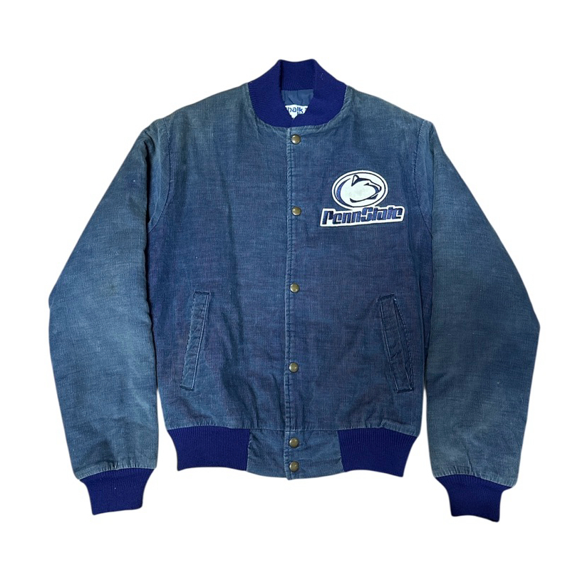 VTG 90s PENN STATE CHALK LINE CORDUROY JACKET Button Up MADE IN USA ...